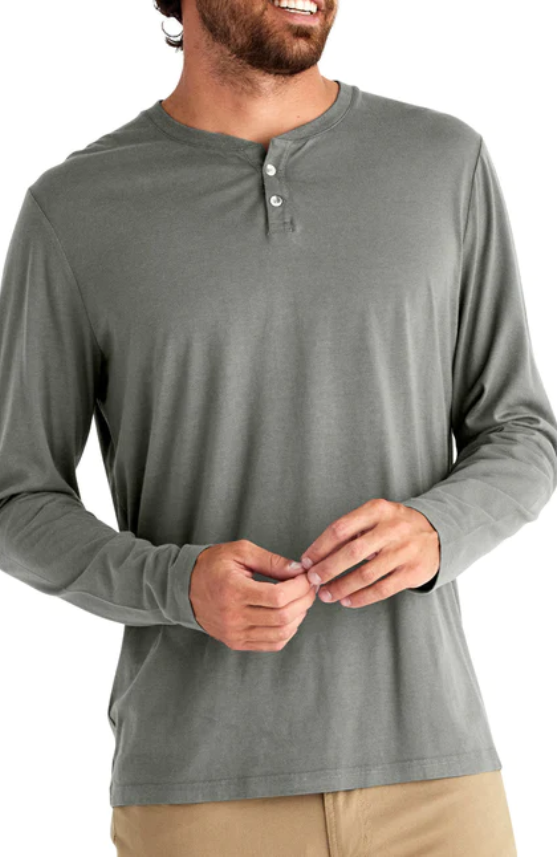 M's Bamboo Heritage Henley Ls – 310 Rosemont